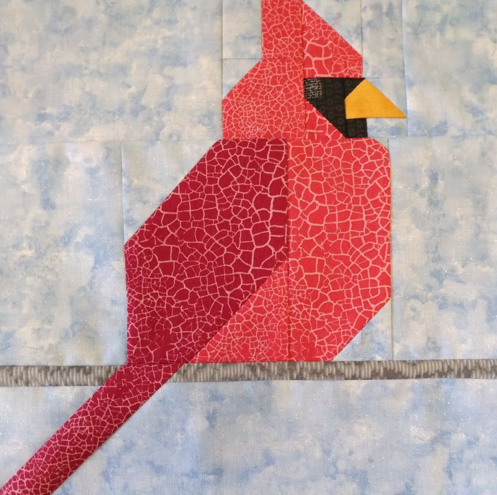Cardinal Quilt Block Pdf Pattern - Etsy