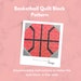 Basketball Quilt Block PDF Pattern - Etsy