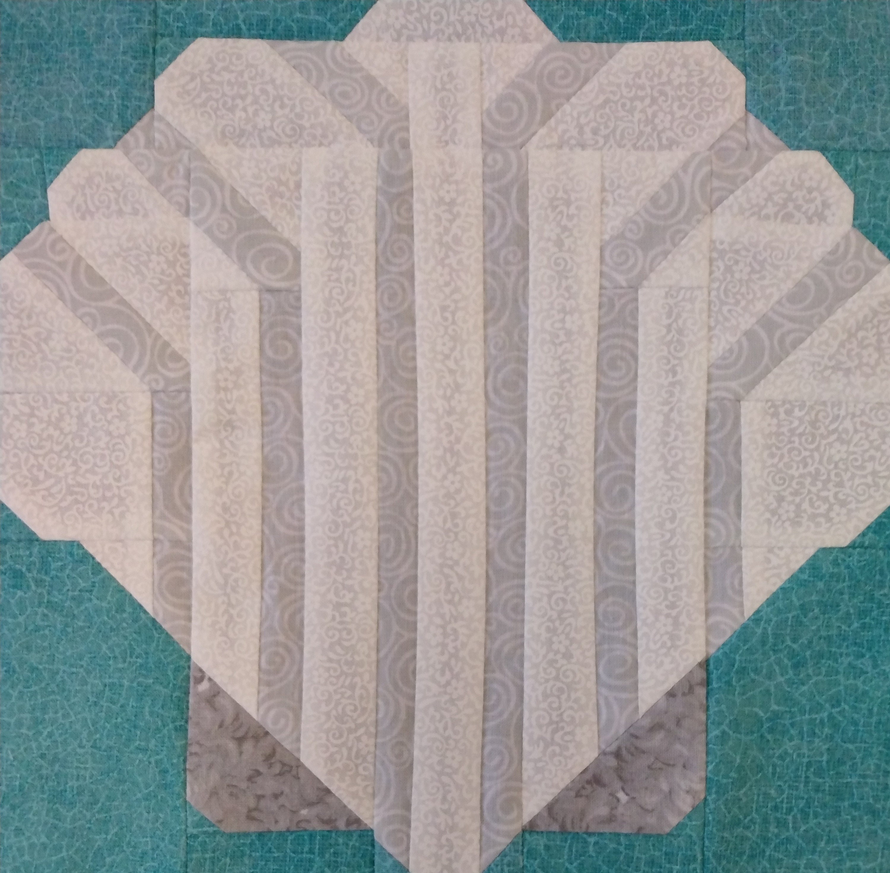 Scallop Shell Quilt Block Pdf Pattern - Etsy