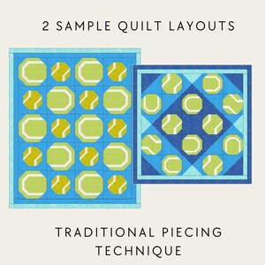 Tennis Ball Quilt Block Pdf Pattern Instant Download - Etsy