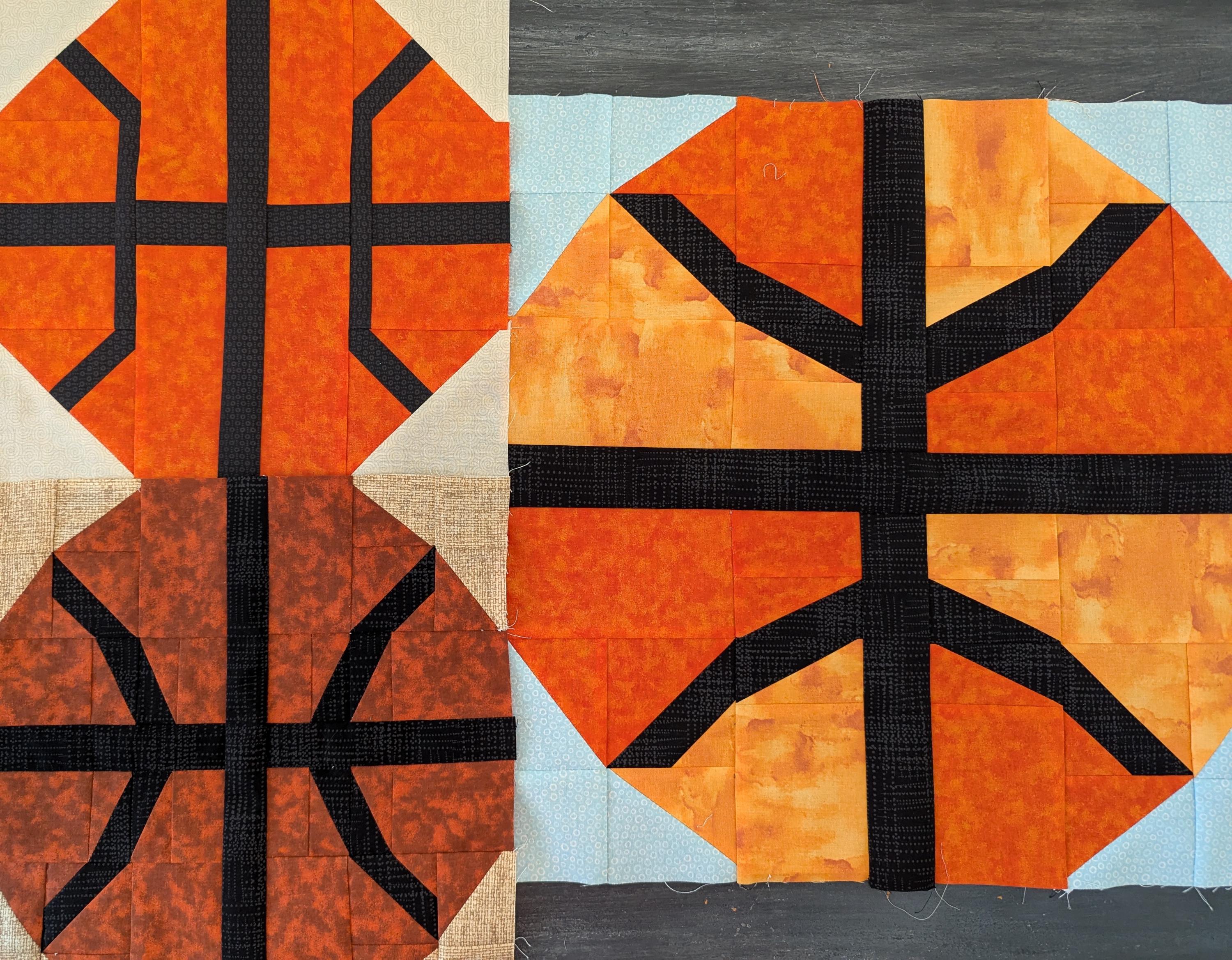 Basketball Fan Quilt Pattern Pack, Pdf Instant Download, Basketball and ...