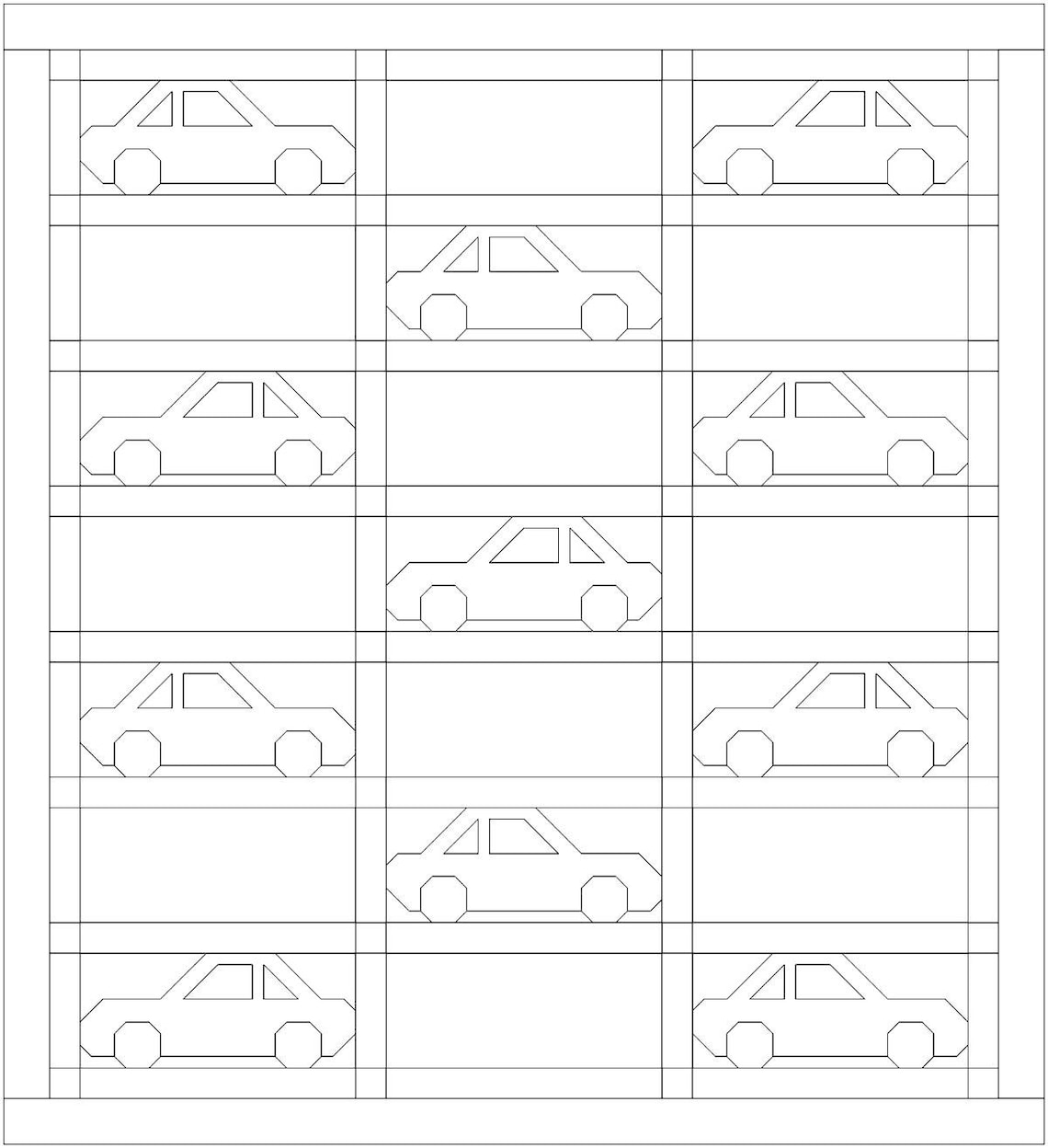 Sports Car Automobile Quilt Block Pdf Pattern - Etsy