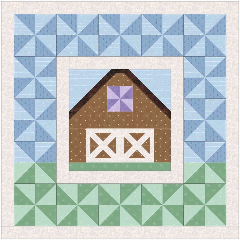 Barn Quilt Block PDF Pattern | Etsy