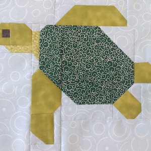 Sea Turtle Quilt Block Pdf Pattern - Etsy
