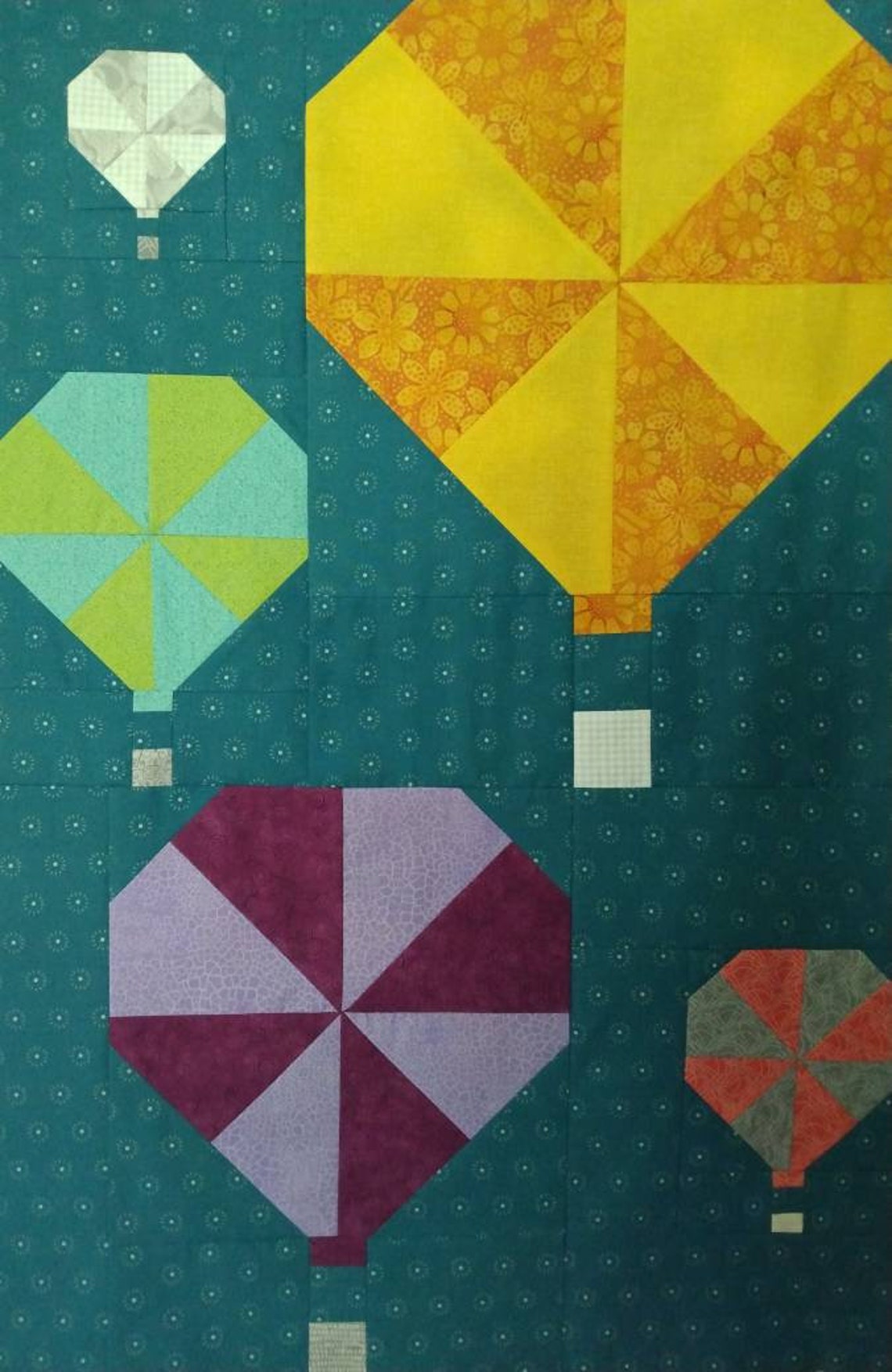 Hot Air Balloon Quilt Block PDF Pattern - Etsy Canada