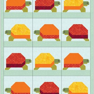 Tortoise Turtle Quilt Block Pdf Pattern - Etsy