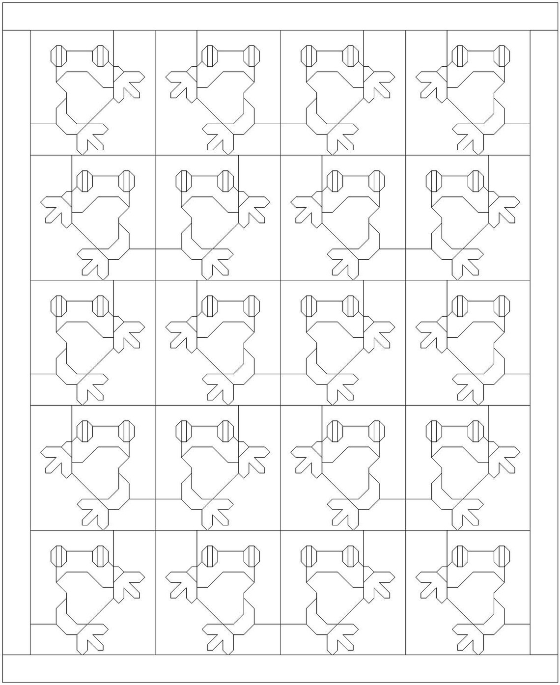 Tree Frog Quilt Block Pdf Pattern - Etsy