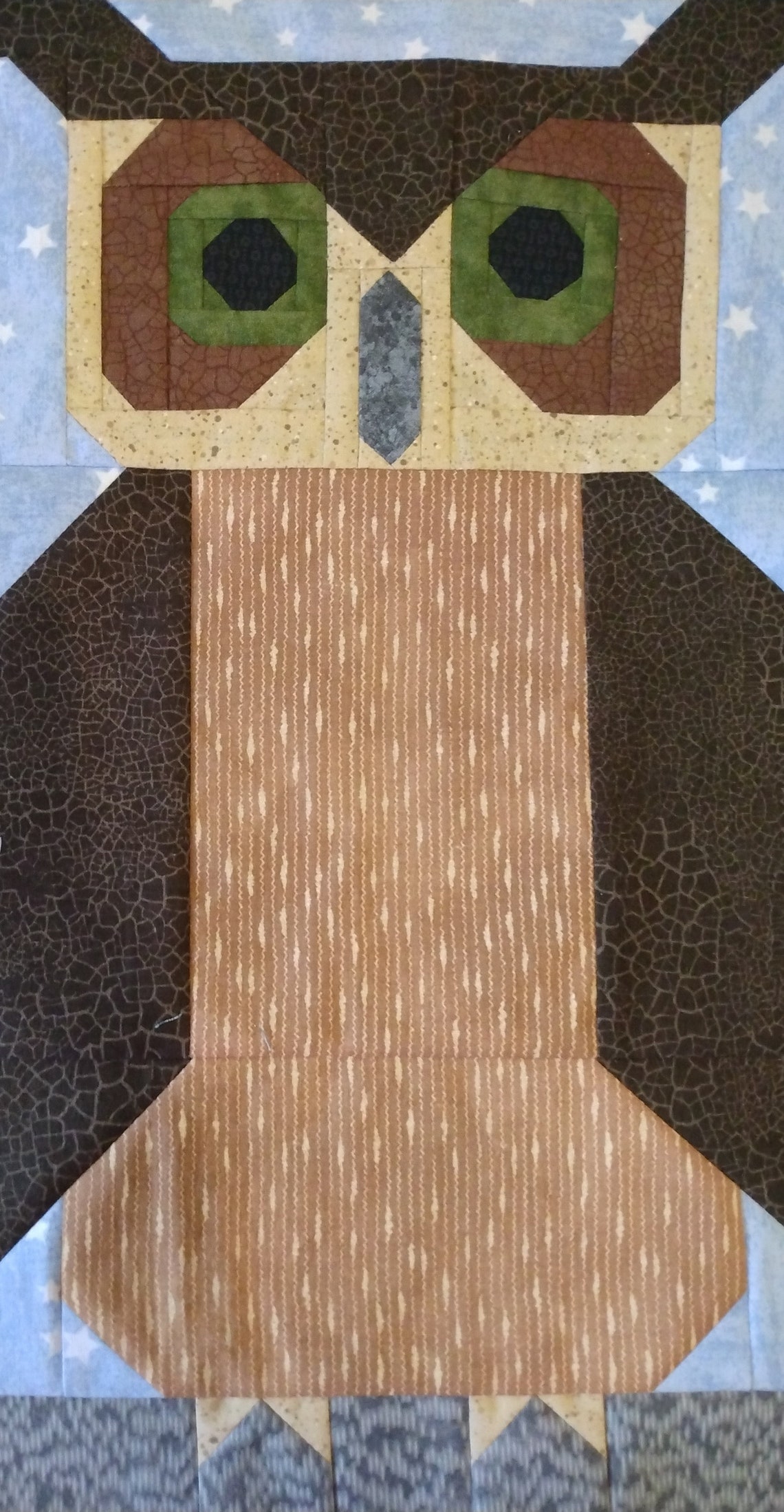 Owl Quilt Block Pdf Pattern - Etsy