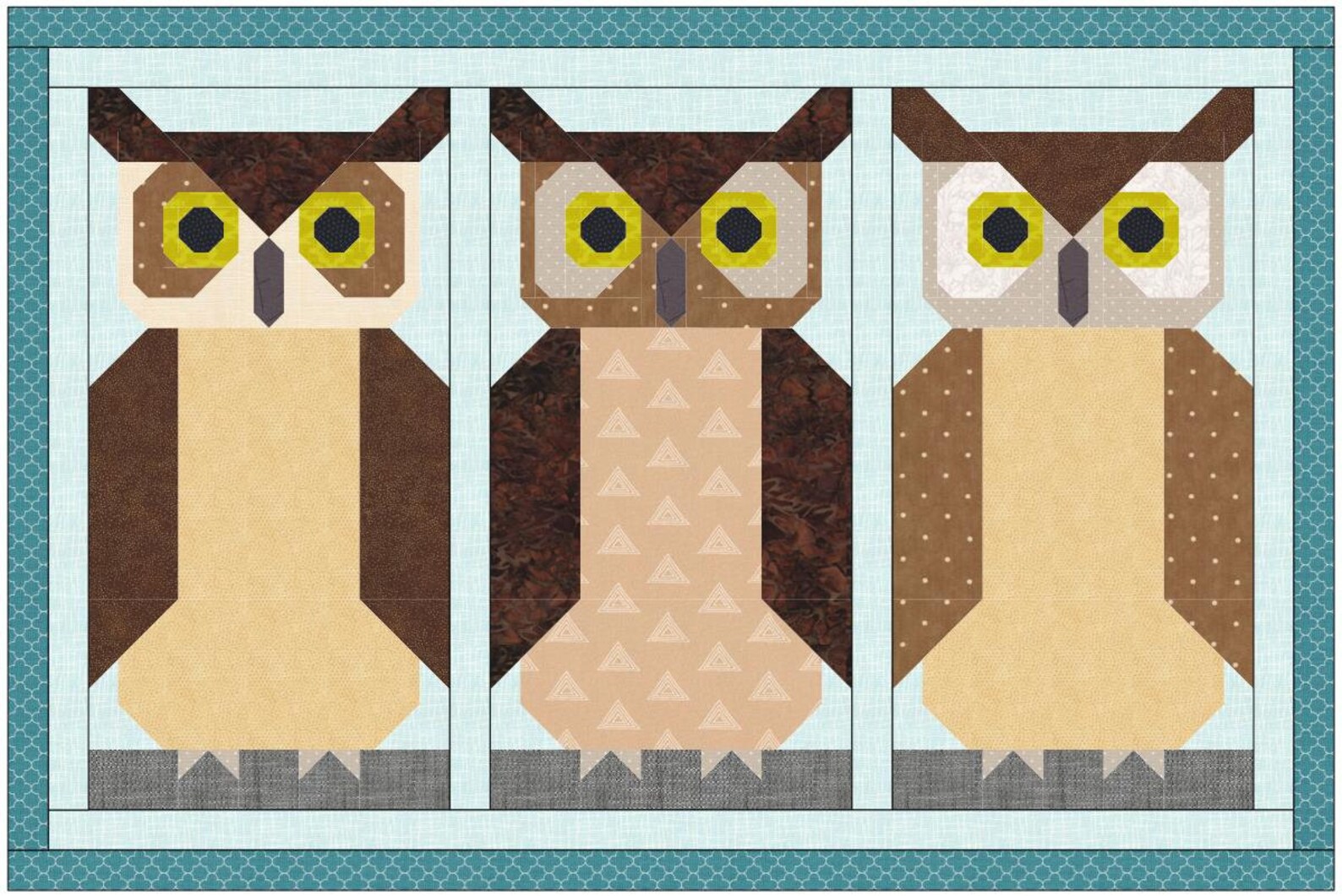 Owl Quilt Block Pdf Pattern - Etsy