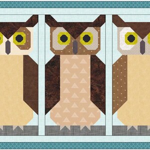 Owl Quilt Block Pdf Pattern - Etsy