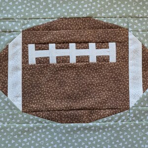 Football Quilt Block PDF Pattern - Etsy