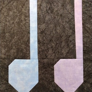 Music Note Quilt Block Pdf Pattern - Etsy