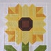 Sunflower Quilt Block Pdf Pattern - Etsy