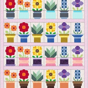 Flowerpot and Succulent Sampler Quilt Pattern Combo Pack Pdf - Etsy