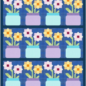 Spring Flower Quilt Block Pdf Pattern - Etsy