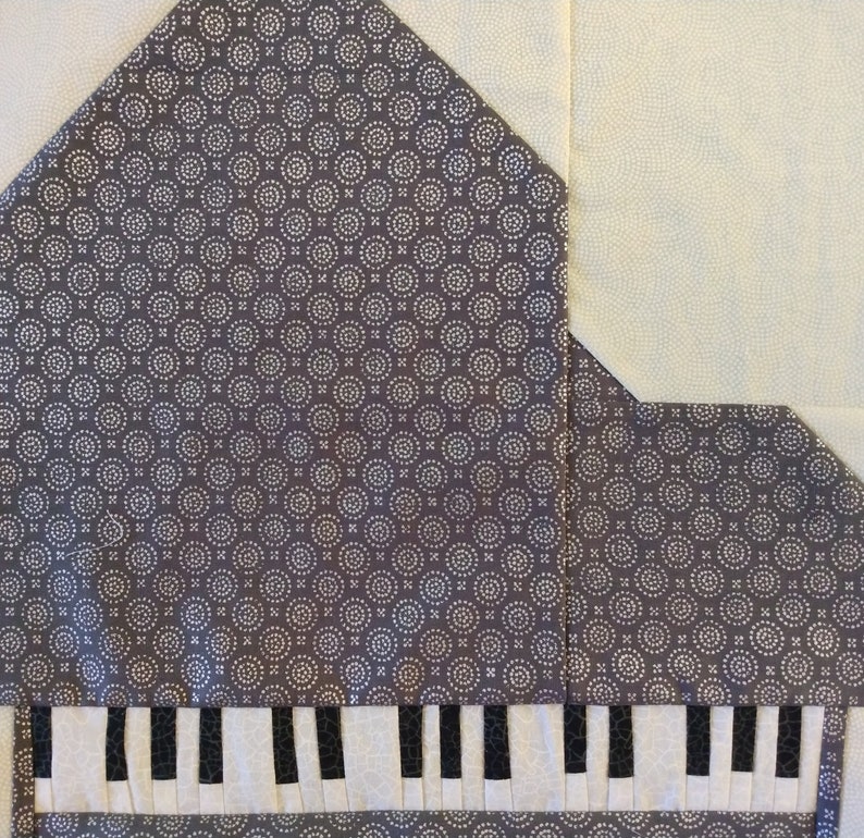 Piano and Music Note Quilt Pattern Pack - Etsy