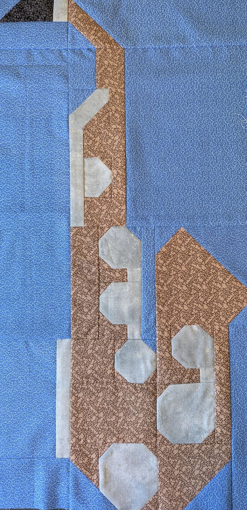 Saxophone Quilt Block Pdf Pattern - Etsy