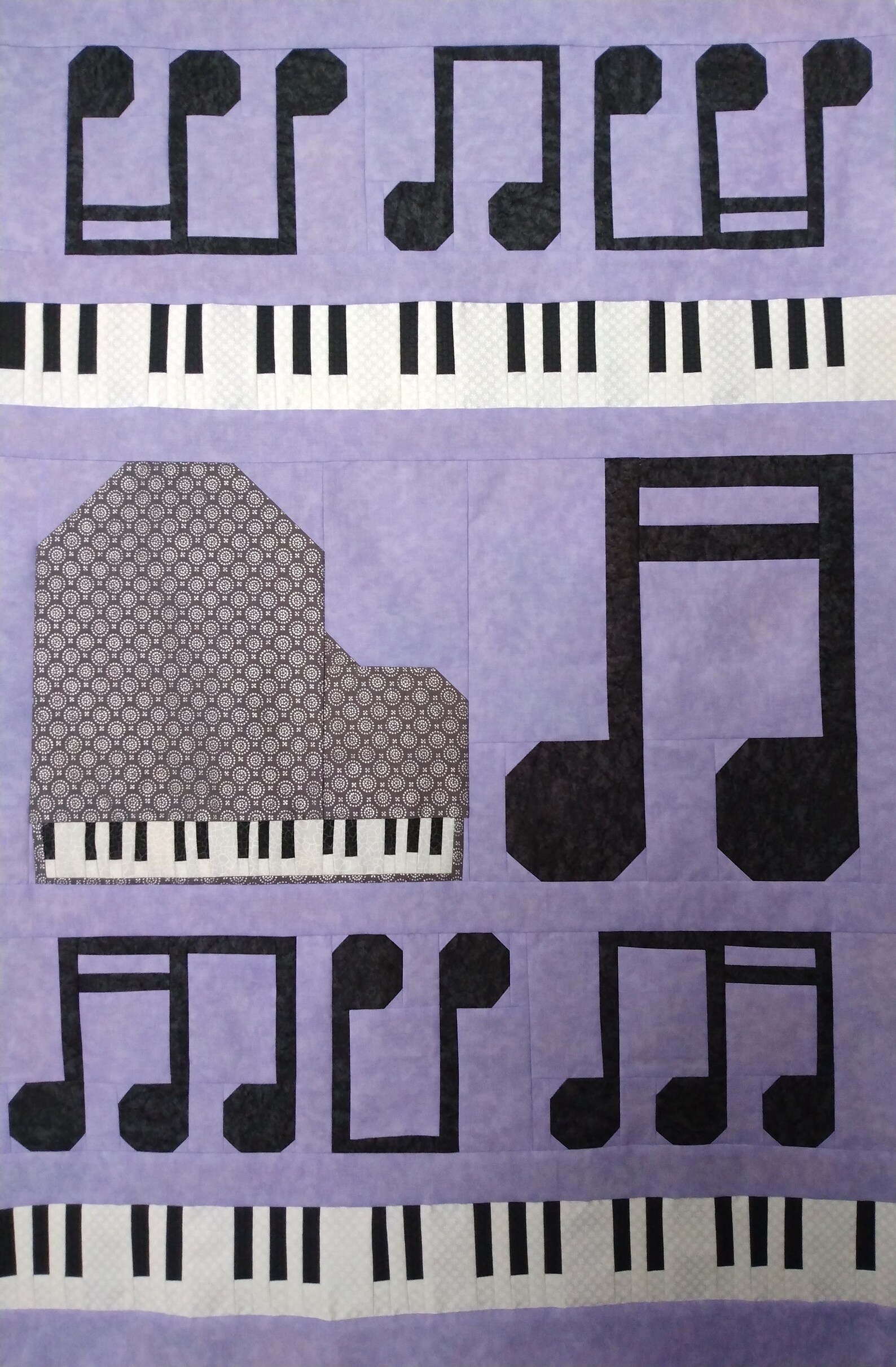 Piano and Music Note Quilt Pattern Pack - Etsy