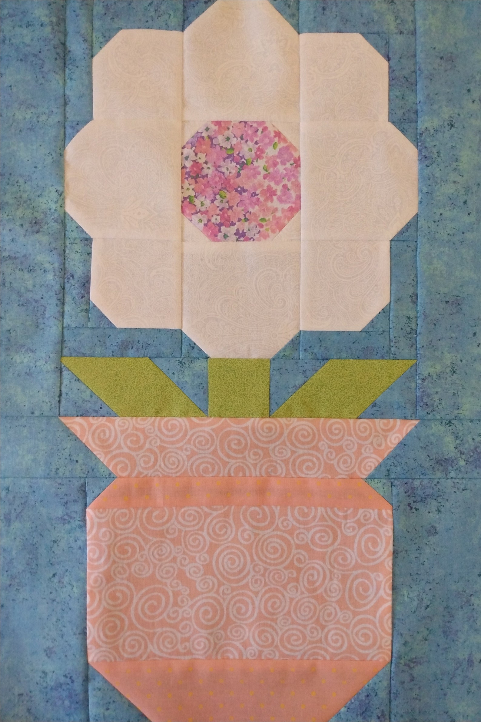 Summer Flower Quilt Block Pdf Pattern - Etsy
