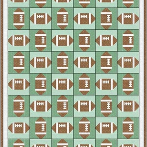 Football Quilt Block PDF Pattern - Etsy