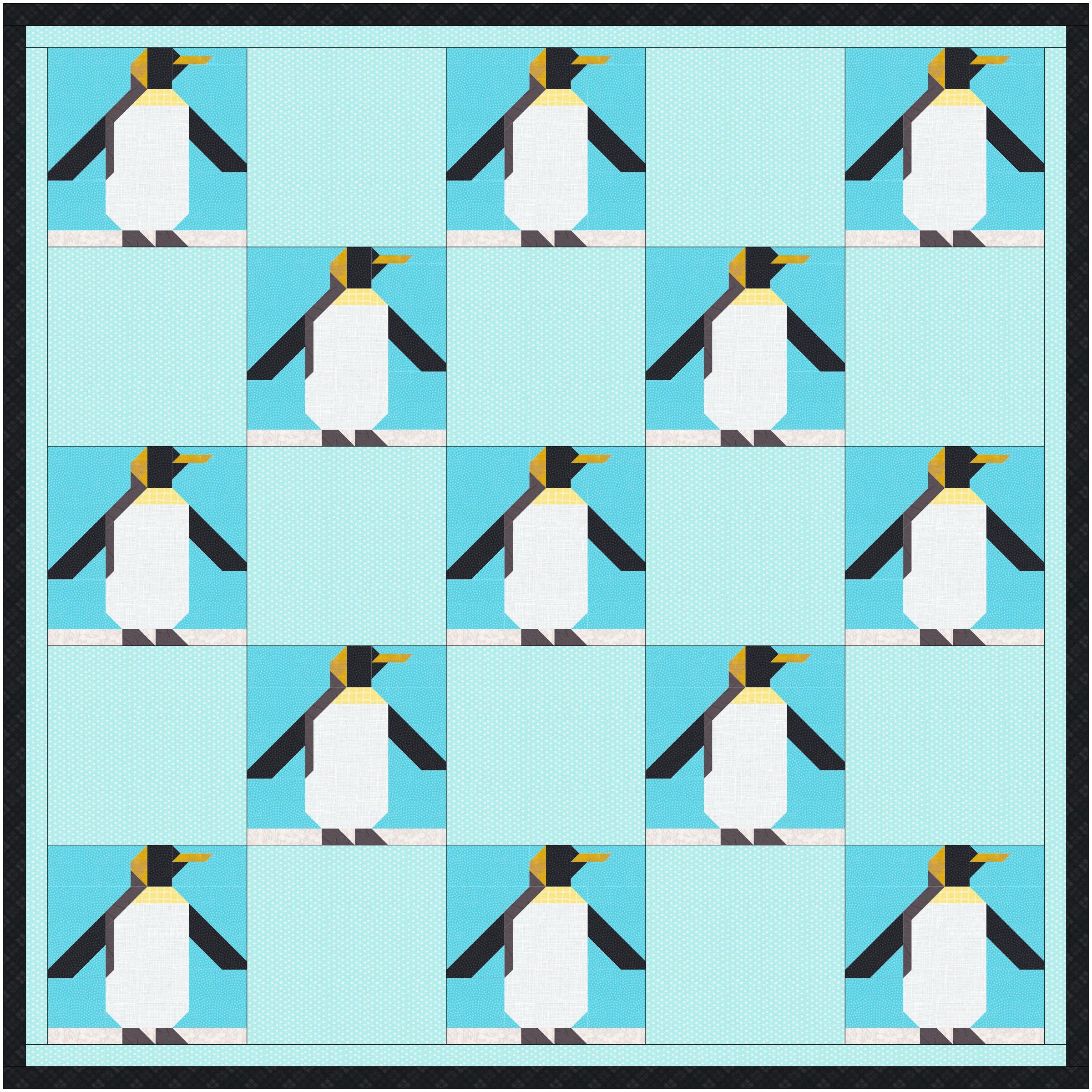 Penguin Quilt Block Pdf Pattern - Etsy