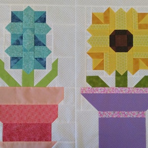 Flowerpot Quilt Pattern Pack Pdf - Etsy