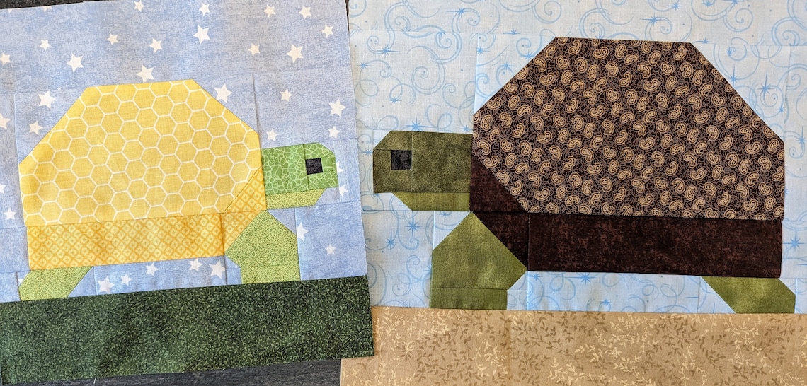Tortoise Turtle Quilt Block Pdf Pattern - Etsy