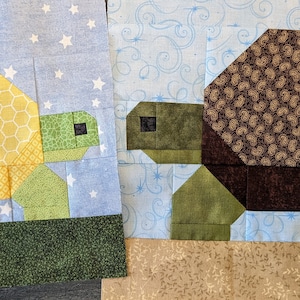 Tortoise Turtle Quilt Block Pdf Pattern - Etsy