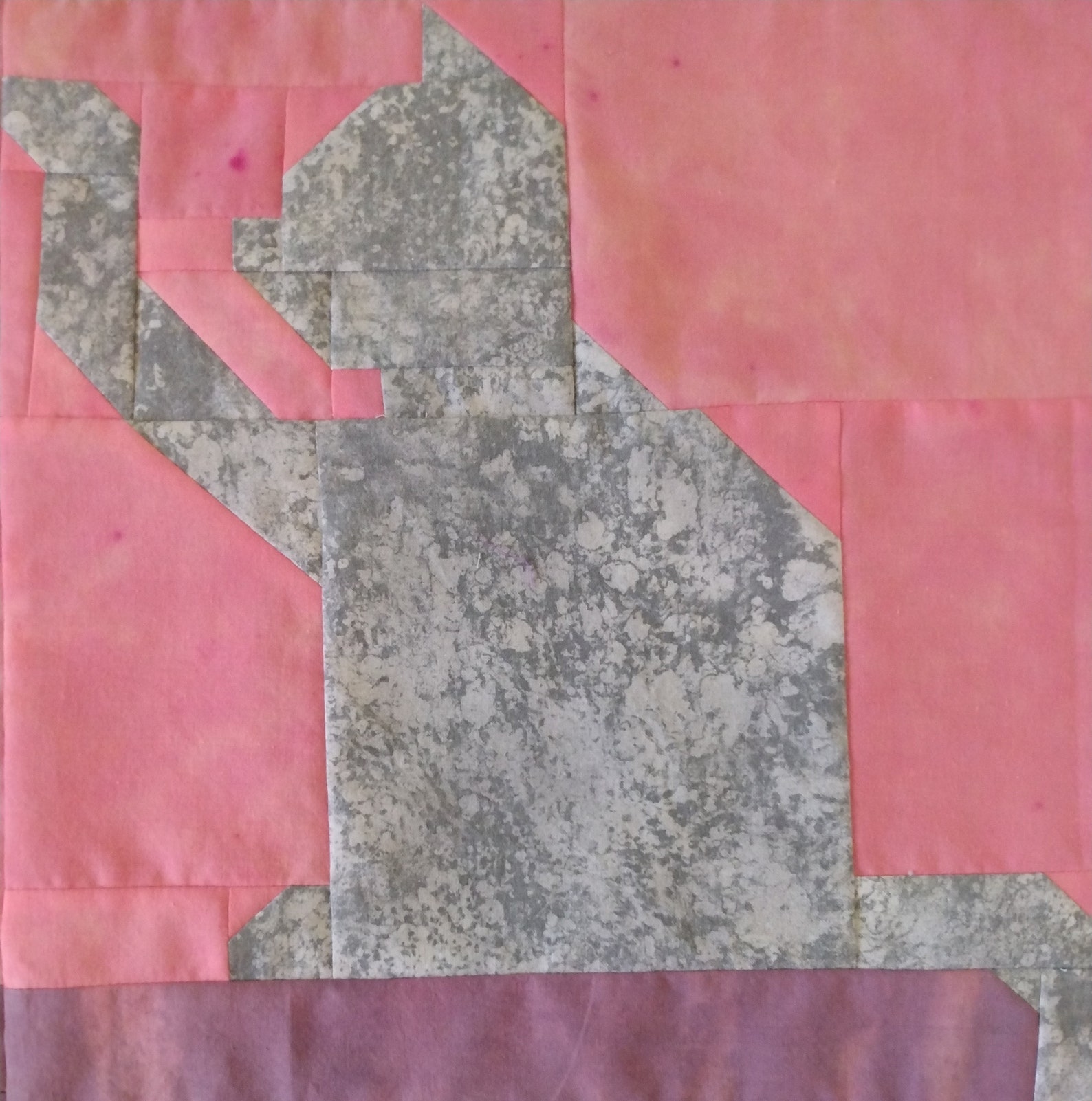 Playful Cat Quilt Block Pdf Pattern - Etsy