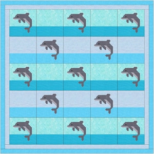 Dolphin Quilt Block Pdf Pattern - Etsy