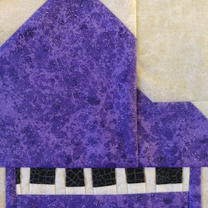 Piano keyboard Quilt Block PDF Pattern - Etsy