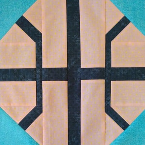 Basketball Quilt Block PDF Pattern - Etsy