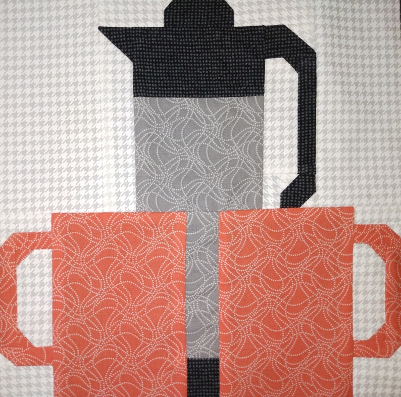Coffee for One or Two Quilt Block PDF Pattern - Etsy