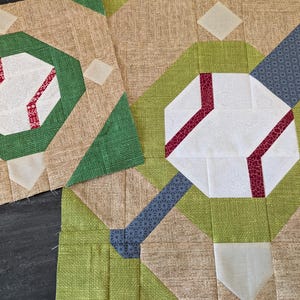 Baseball Fan Quilt Pattern Pack, Instant Download, Ball and Homerun ...