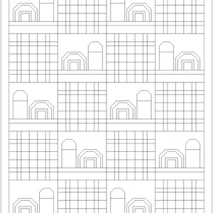 Barn and Silo Quilt Block Pattern - Etsy Canada