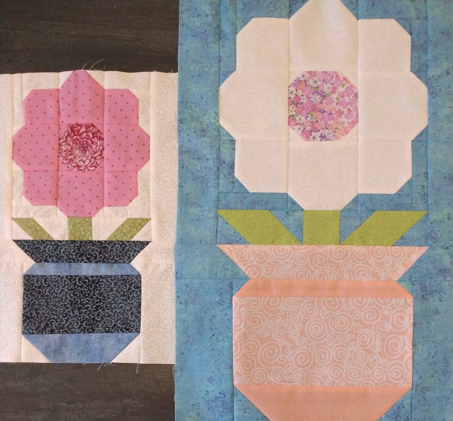 Summer Flower Quilt Block Pdf Pattern - Etsy