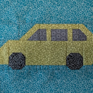 Van Automobile Quilt Block Pdf Pattern Instant Download - Etsy