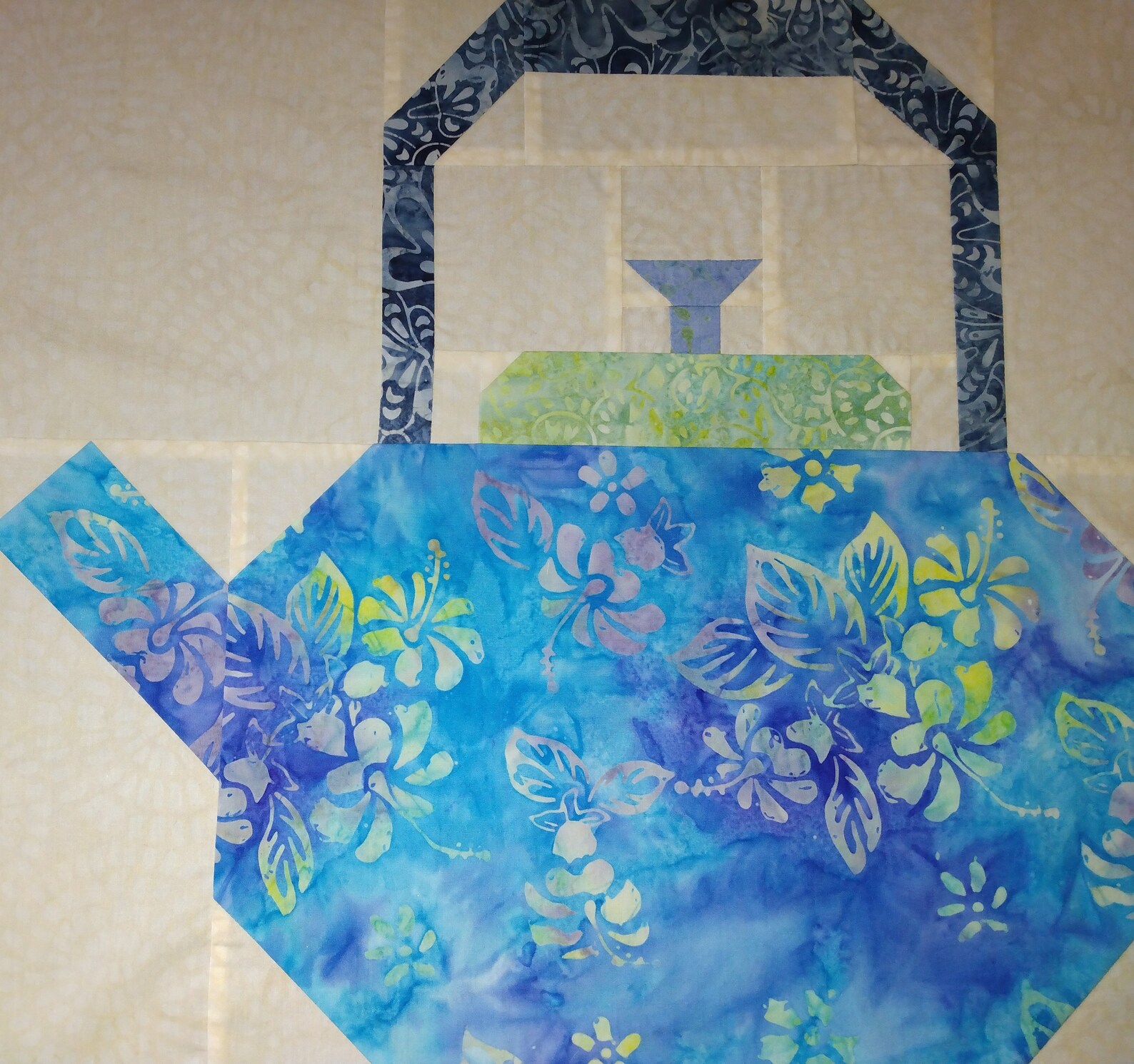Tea Kettle Quilt Block Pattern Downloadable PDF - Etsy