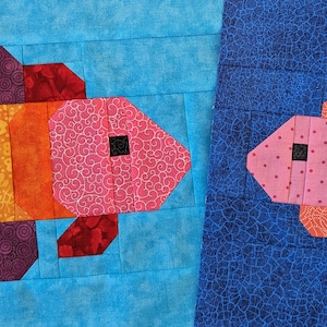 Sea Life Sampler Quilt Pattern Pack Pdf Set of 9 Fish and Ocean ...