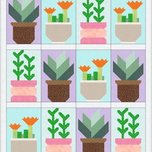 Succulent Sampler Quit Block Pattern Pdf Digital Download - Etsy