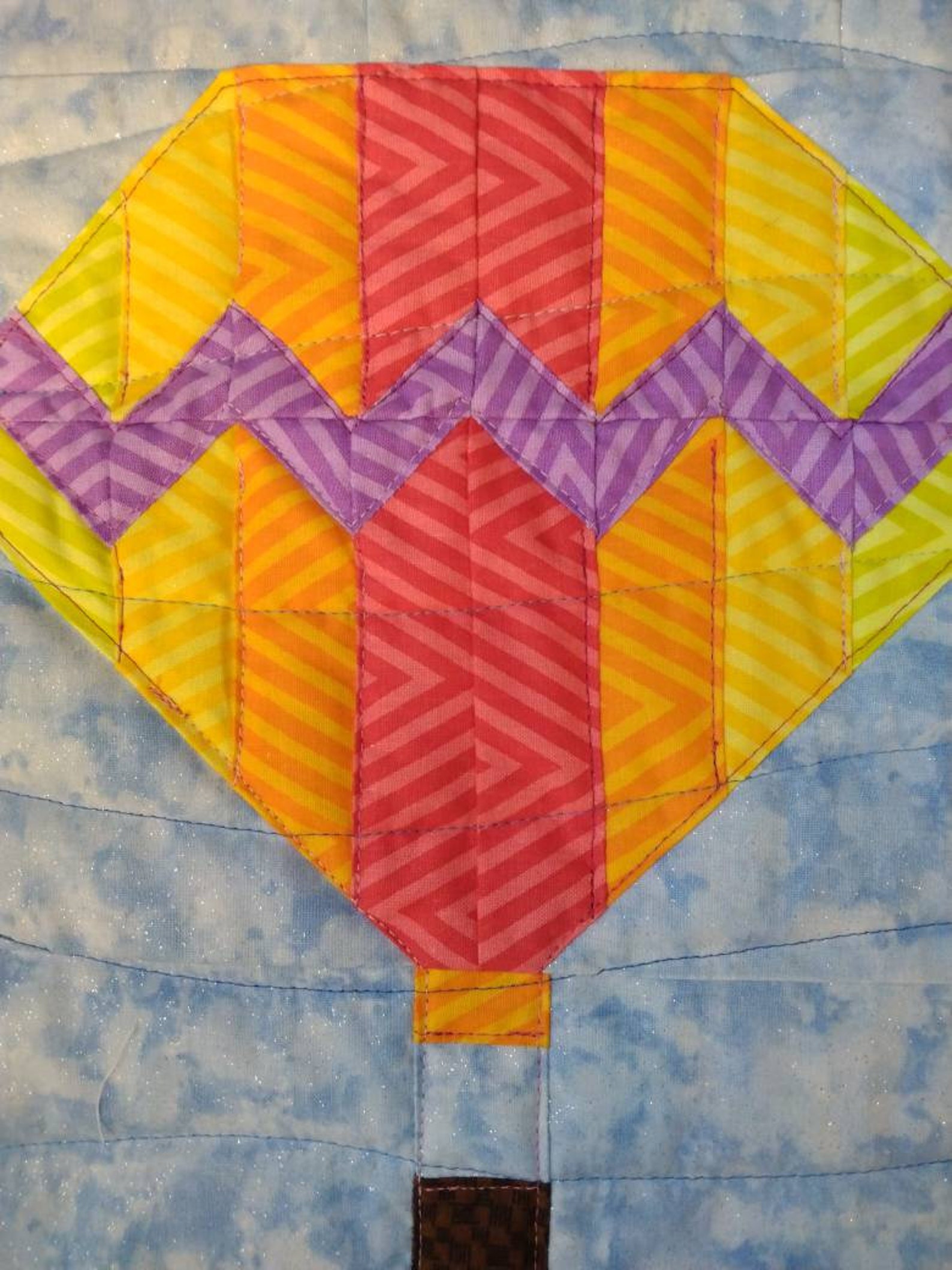 Hot Air Balloon Quilt Block PDF Pattern - Etsy Canada