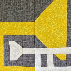 Trombone Quilt Block PDF Pattern - Etsy