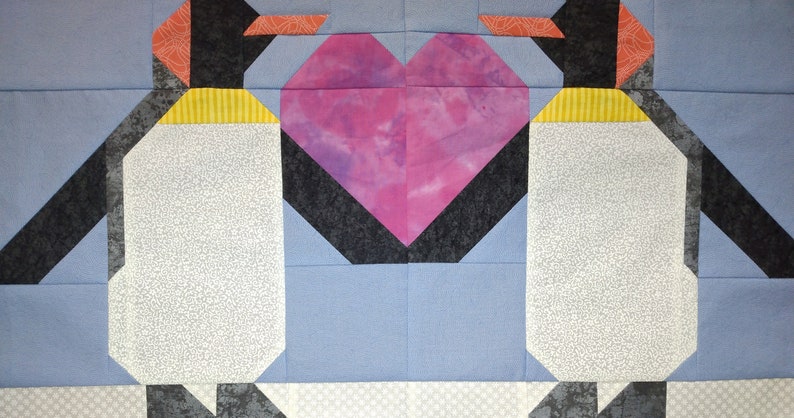 Penguin Quilt Block Pdf Pattern - Etsy