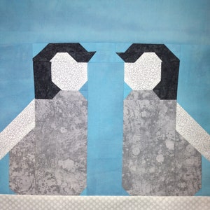 Penguin Chick (baby Penguin) Quilt Block Pdf Pattern - Etsy