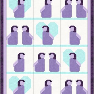 Penguin Chick (baby Penguin) Quilt Block Pdf Pattern - Etsy