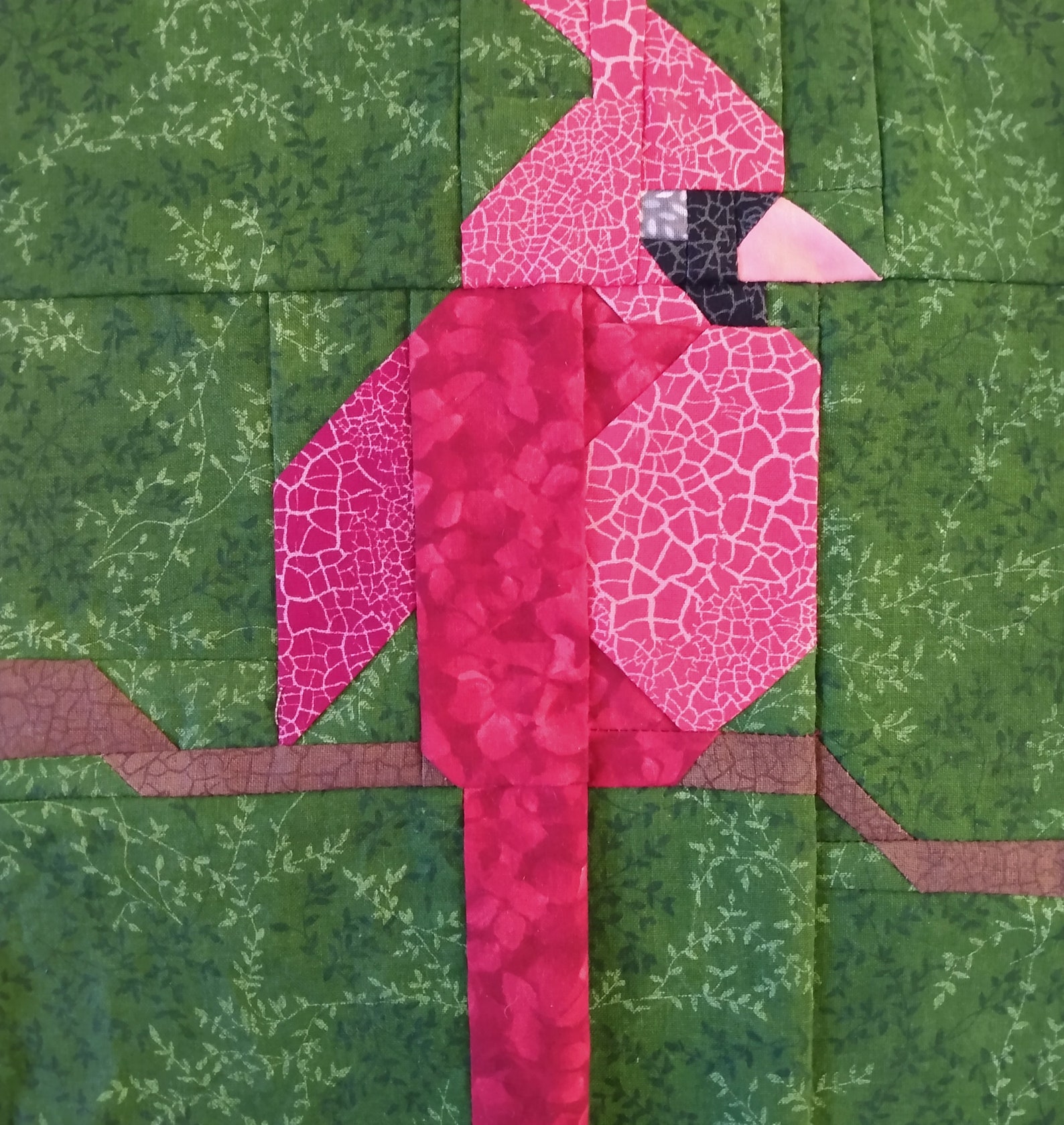 Cardinal Quilt Block PDF Pattern | Etsy