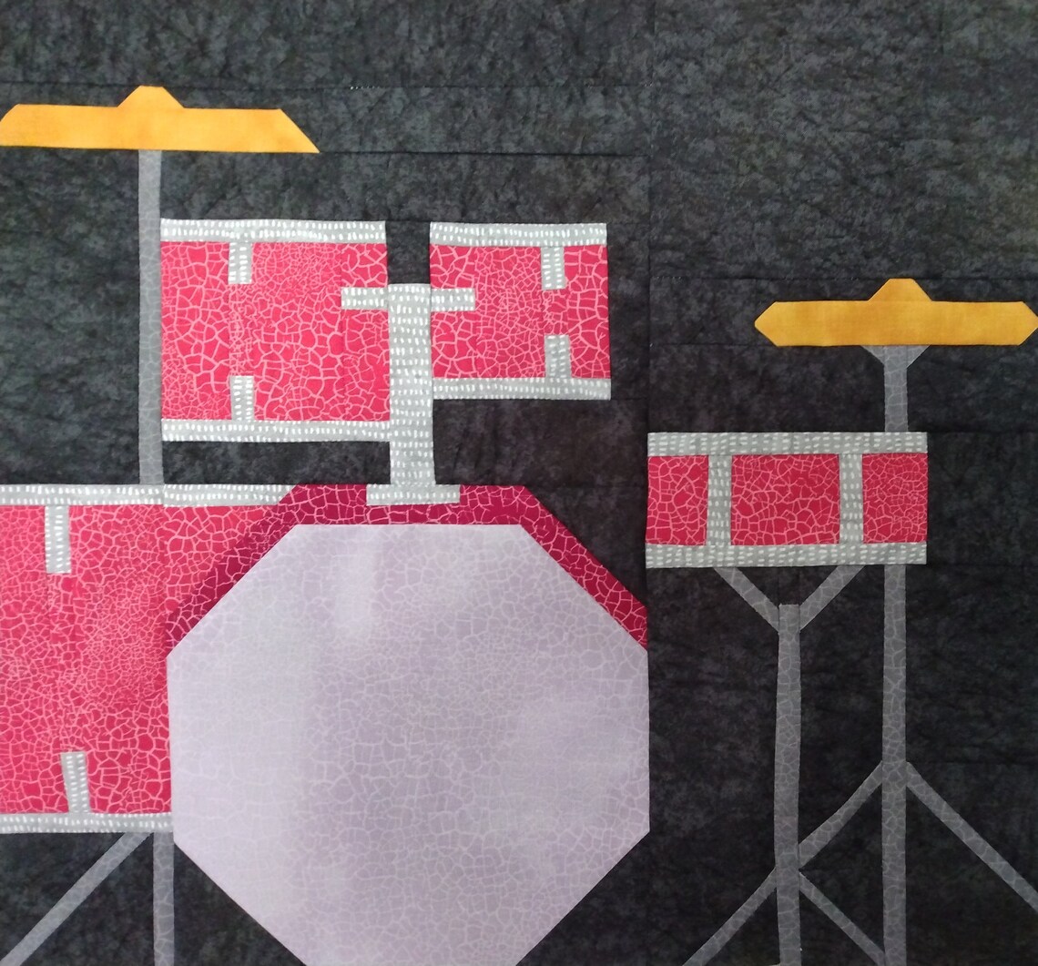 Drum Set Quilt Pattern - Etsy