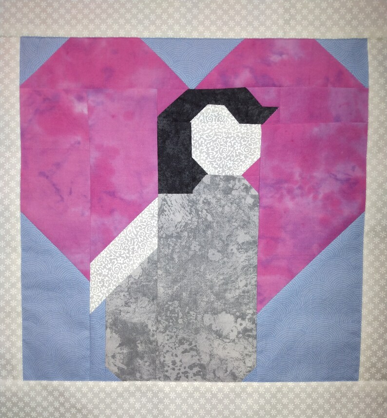 Penguin Chick (baby Penguin) Quilt Block Pdf Pattern - Etsy