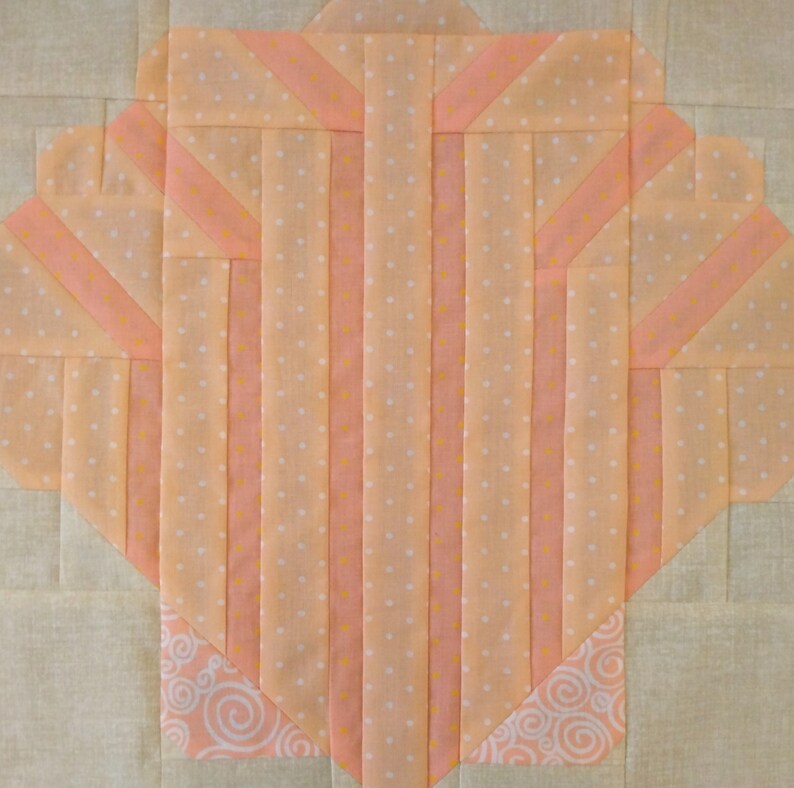 Scallop Shell Quilt Block Pdf Pattern - Etsy