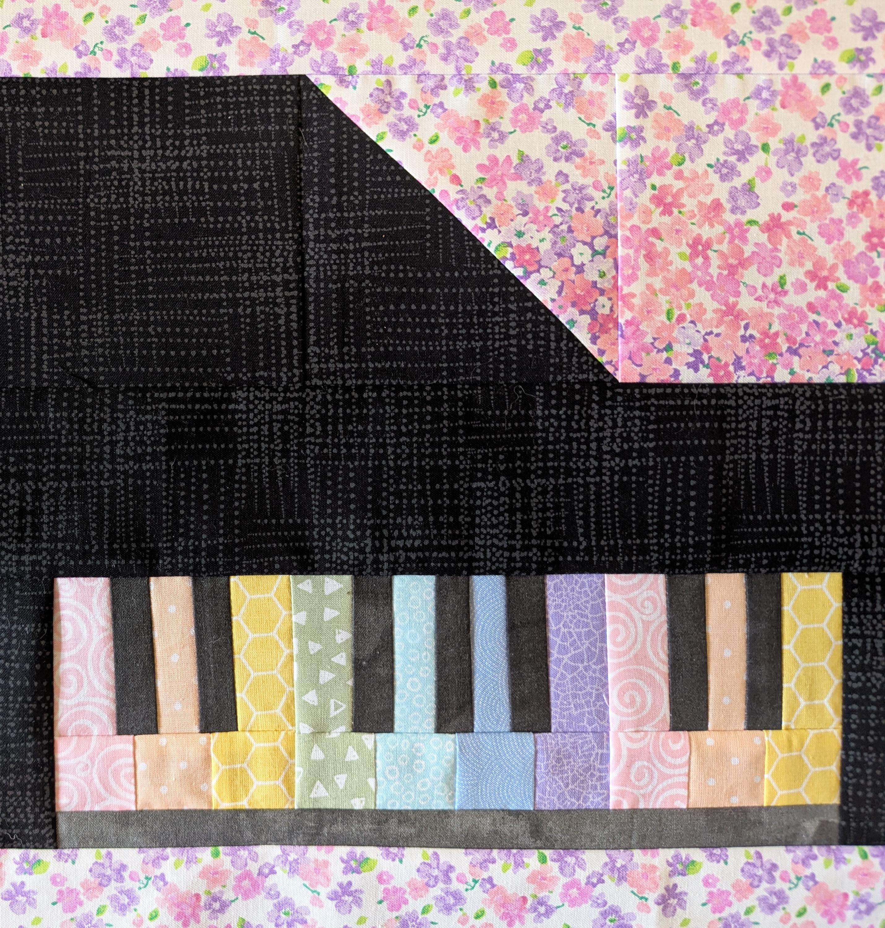 Piano (keyboard) Quilt Block PDF Pattern - Etsy